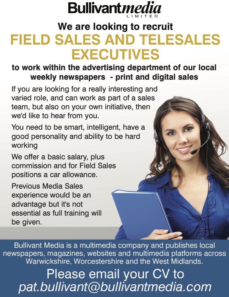 LOOKING FOR SALES STARS to join our busy advertising team for print and ...