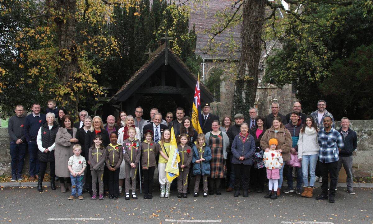 REMEMBRANCE - Wychbold gathers to pay tribute to the fallen